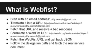 Bitfinger - Bitcoin on Webfinger, Webfist and Fist-Bump | PPT