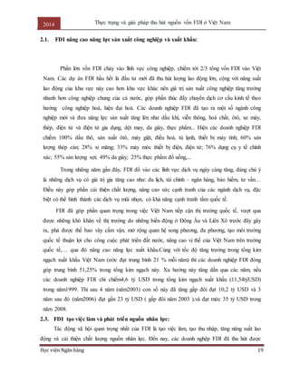 Bài thảo luận ktcc về thu hút fdi | DOCX