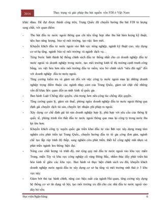 Bài thảo luận ktcc về thu hút fdi | DOCX