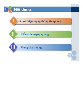 Bài thuyết trình mạng thông tin quang | PDF