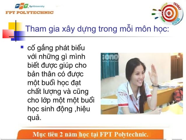 Bài thuyết trình về kế hoạch phát triển bản thân trong 2 năm học tại fpt | PPT