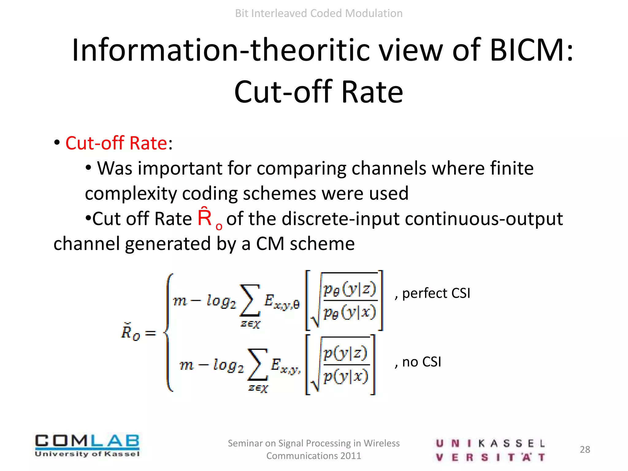 Bit interleaved coded modulation | PPT