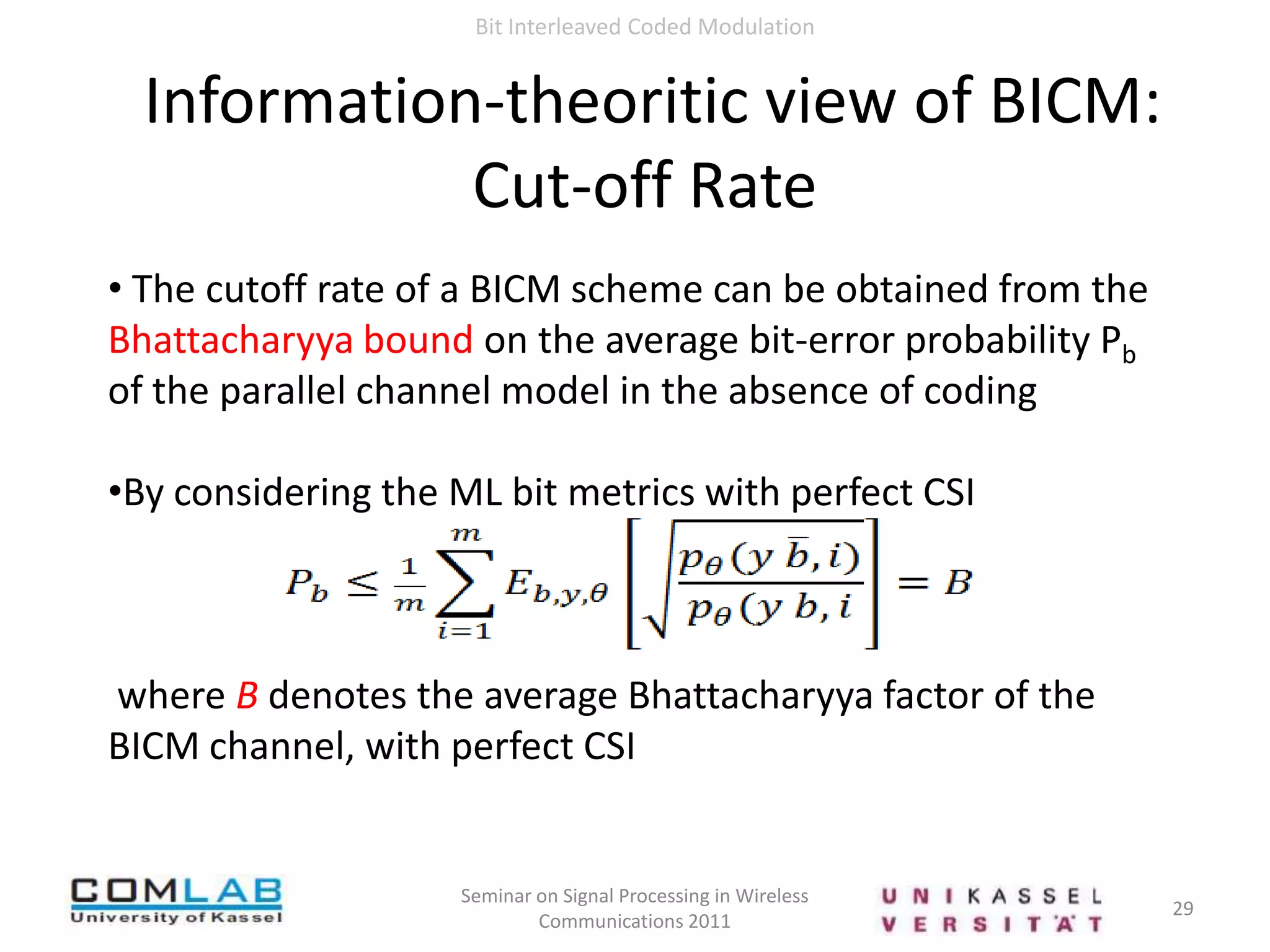 Bit Interleaved Coded Modulation Pptx