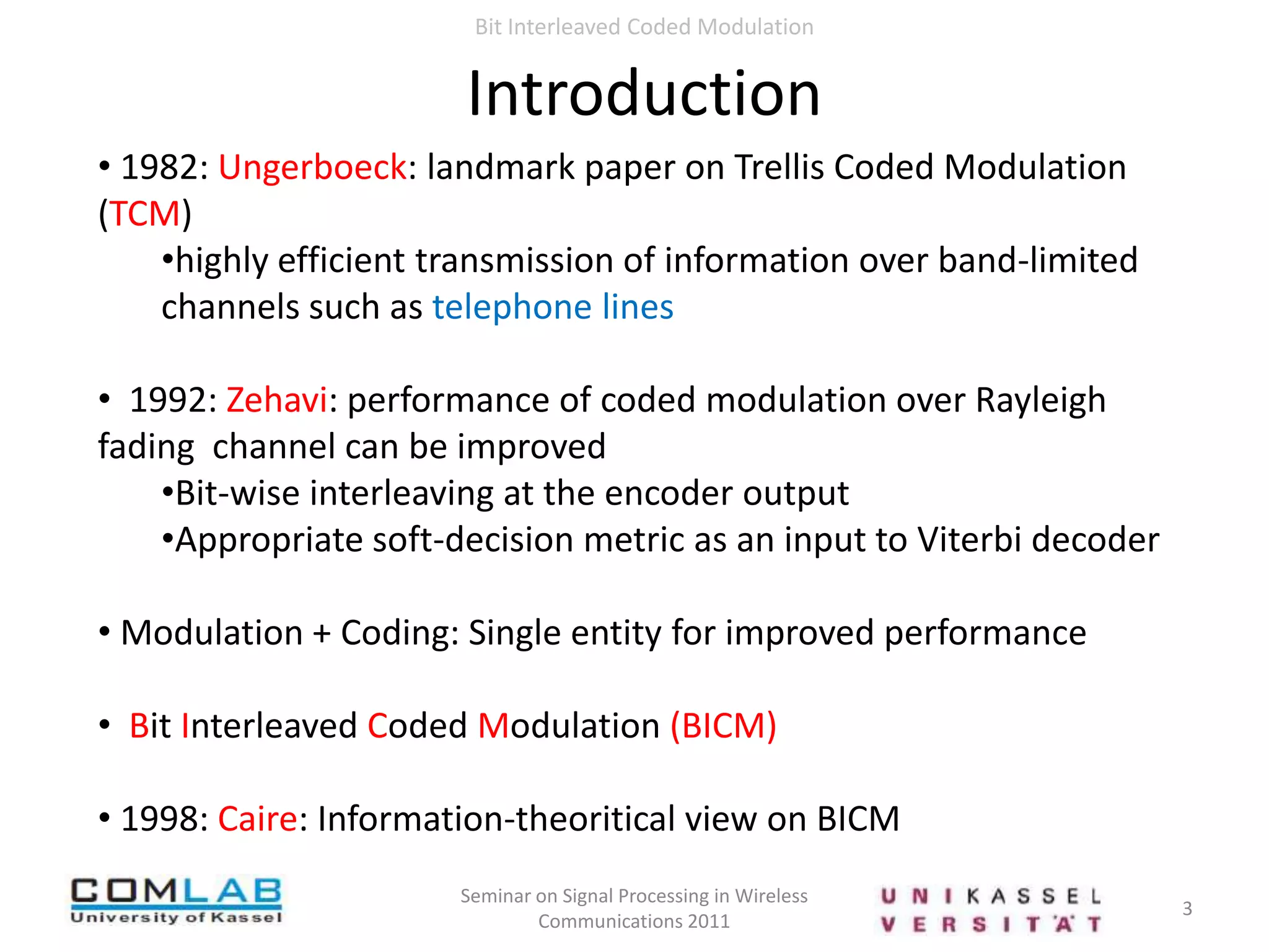Bit interleaved coded modulation | PPTX