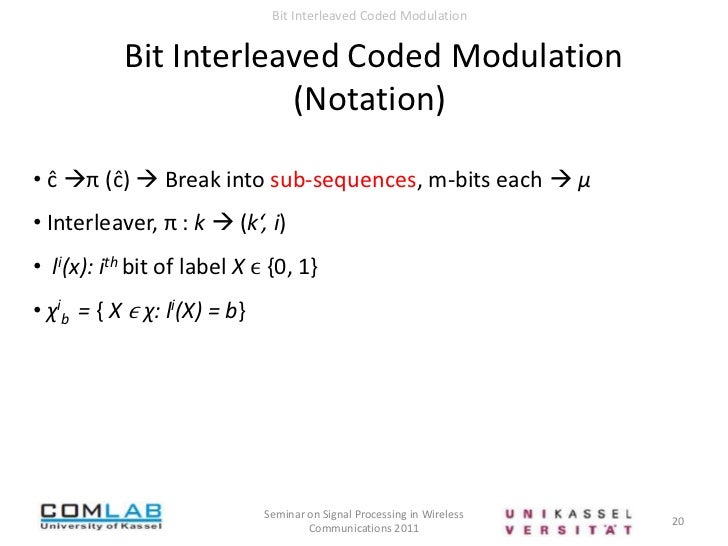 Bit Interleaved Coded Modulation