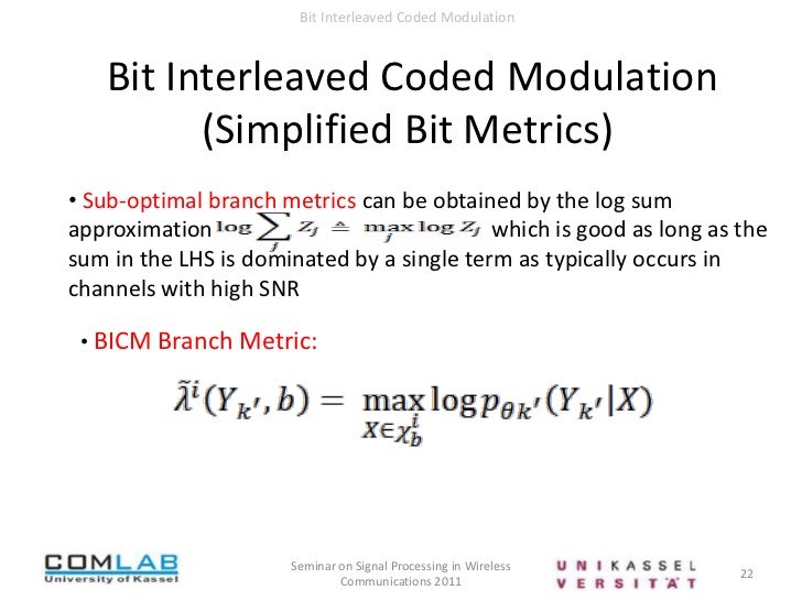 Bit Interleaved Coded Modulation
