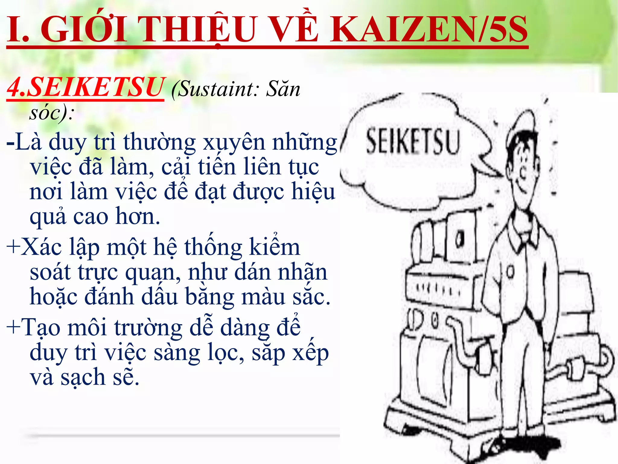 Bài tiểu luận thuyết trình về kaizen 5s | PPTX