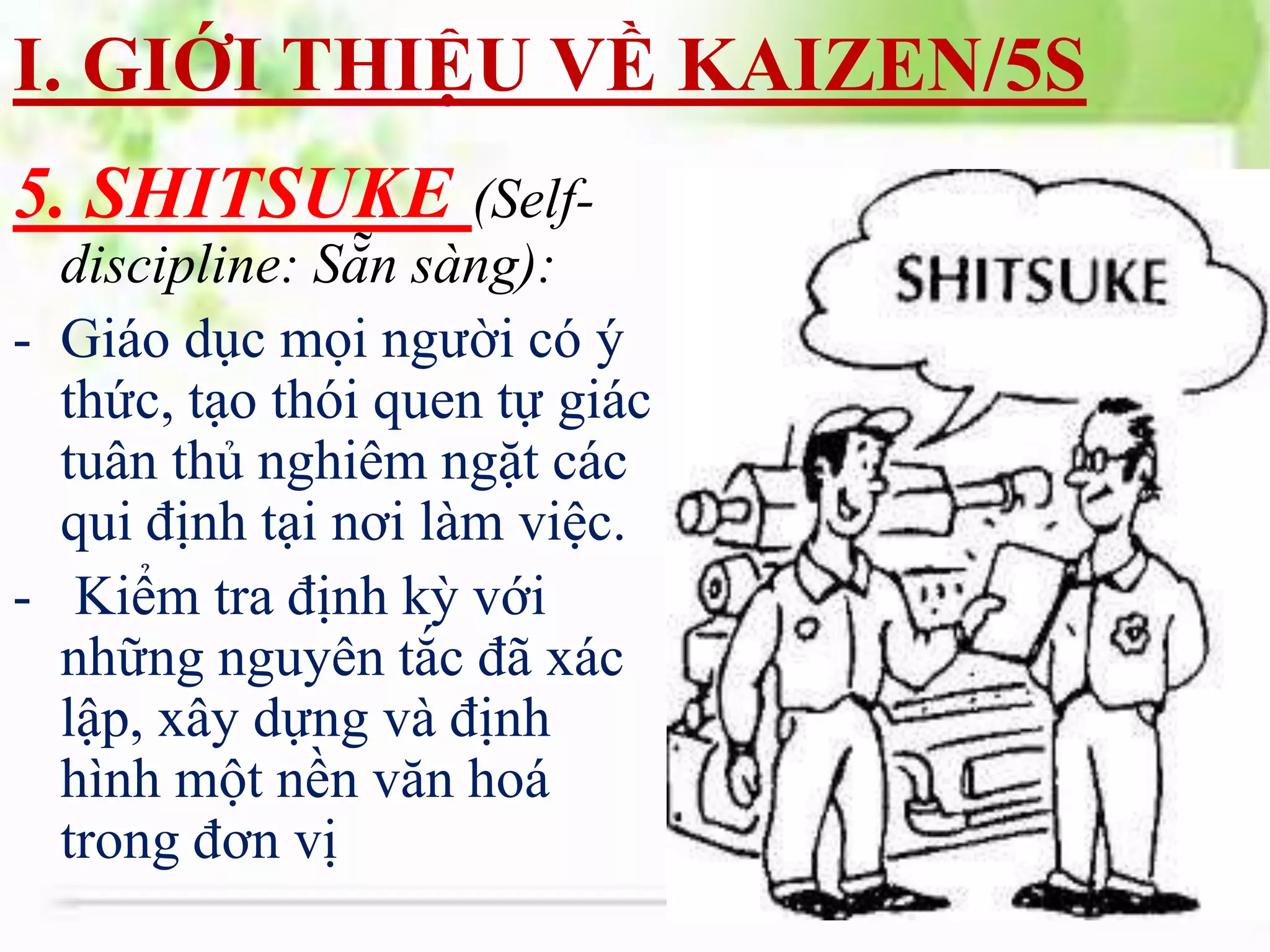Bài tiểu luận thuyết trình về kaizen 5s | PPTX