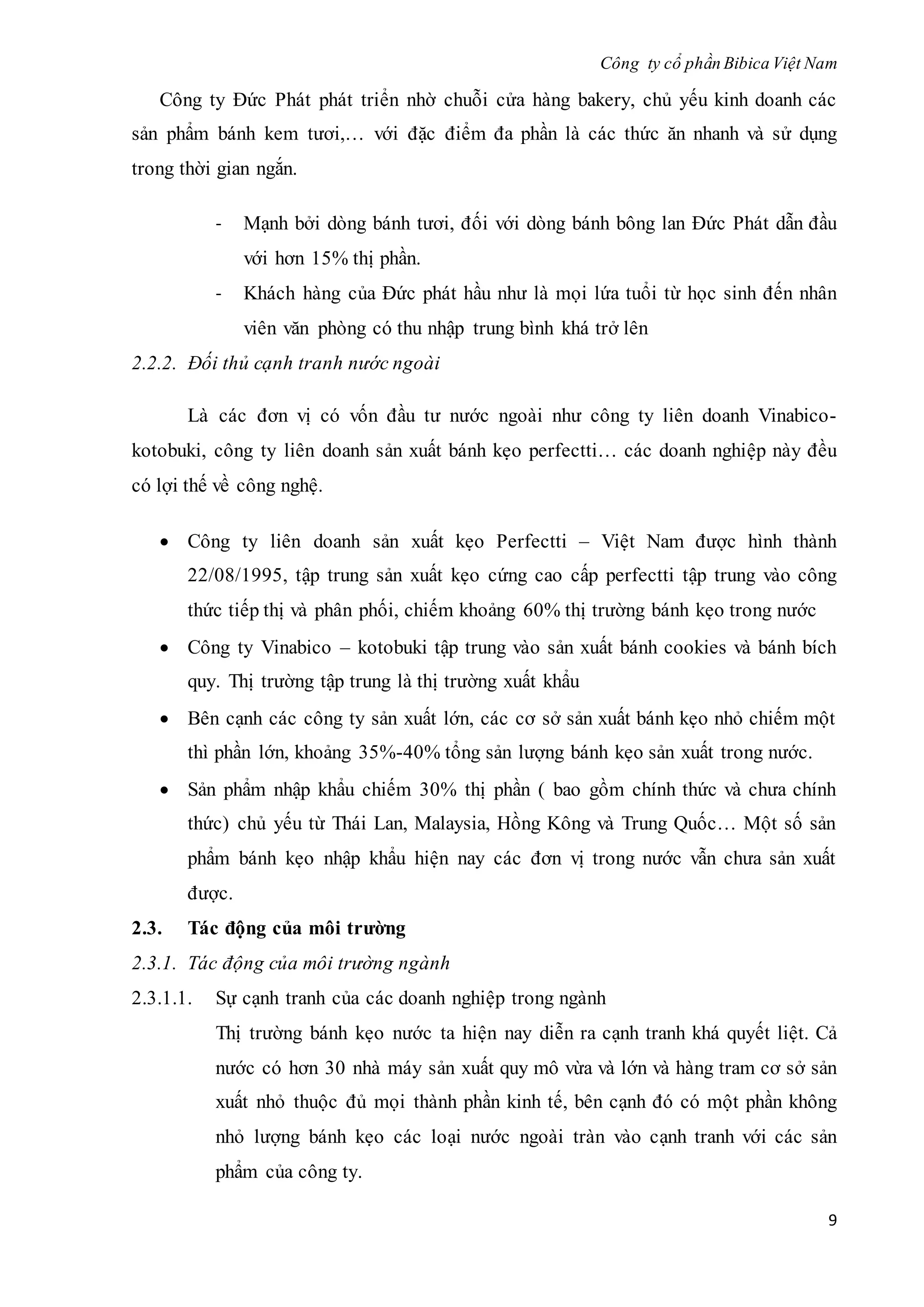 Bài tiểu luận về công ty bibica | PDF