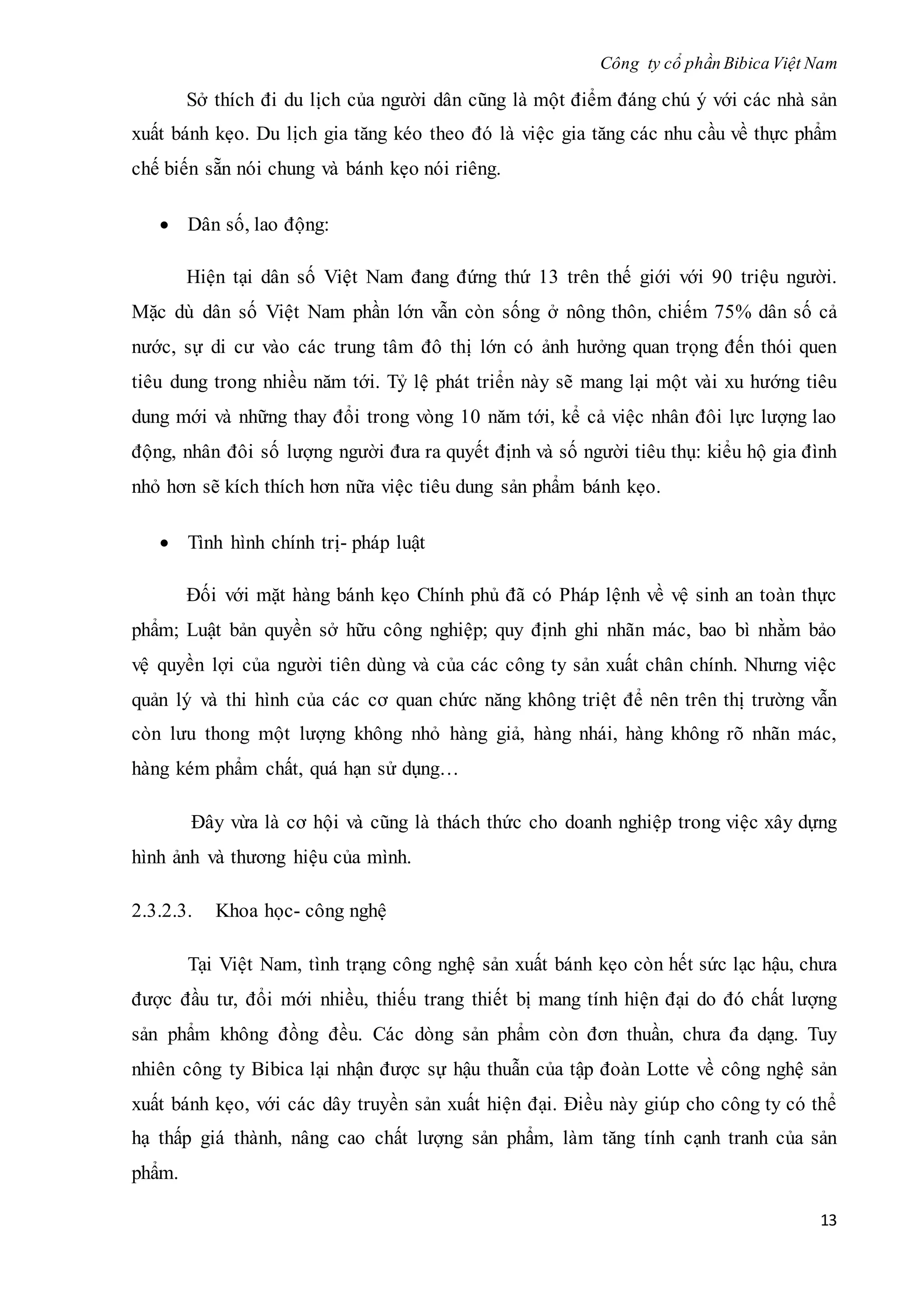 Bài tiểu luận về công ty bibica | PDF