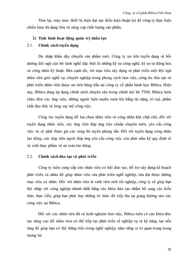 Bài tiểu luận về công ty bibica | PDF