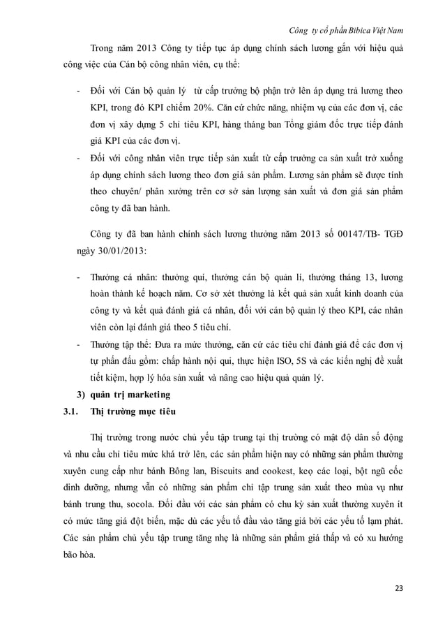 Bài tiểu luận về công ty bibica | PDF