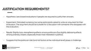 Let's Look at the Facts: Motivated Reasoning and Factual Information in ...