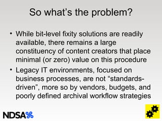 Bit Level Preservation | PPT