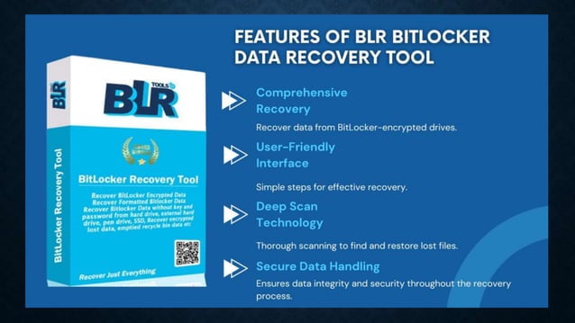 Bitlocker Data Recovery Blr Tools Data Recovery Solutions Pptx