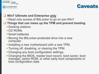 Bit locker Drive Encryption: How it Works and How it Compares | PPTX