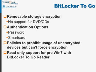 Bit locker Drive Encryption: How it Works and How it Compares | PPTX