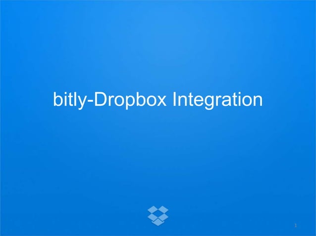Bitly integration | PPT