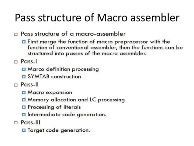 Macro assembler | PPTX