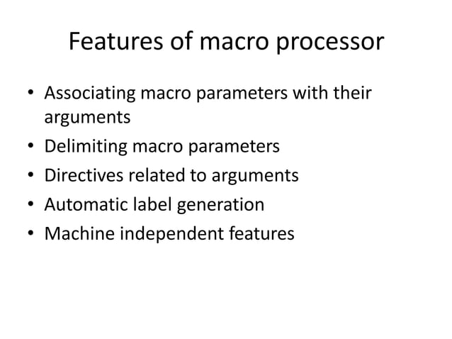 Macro assembler | PPTX