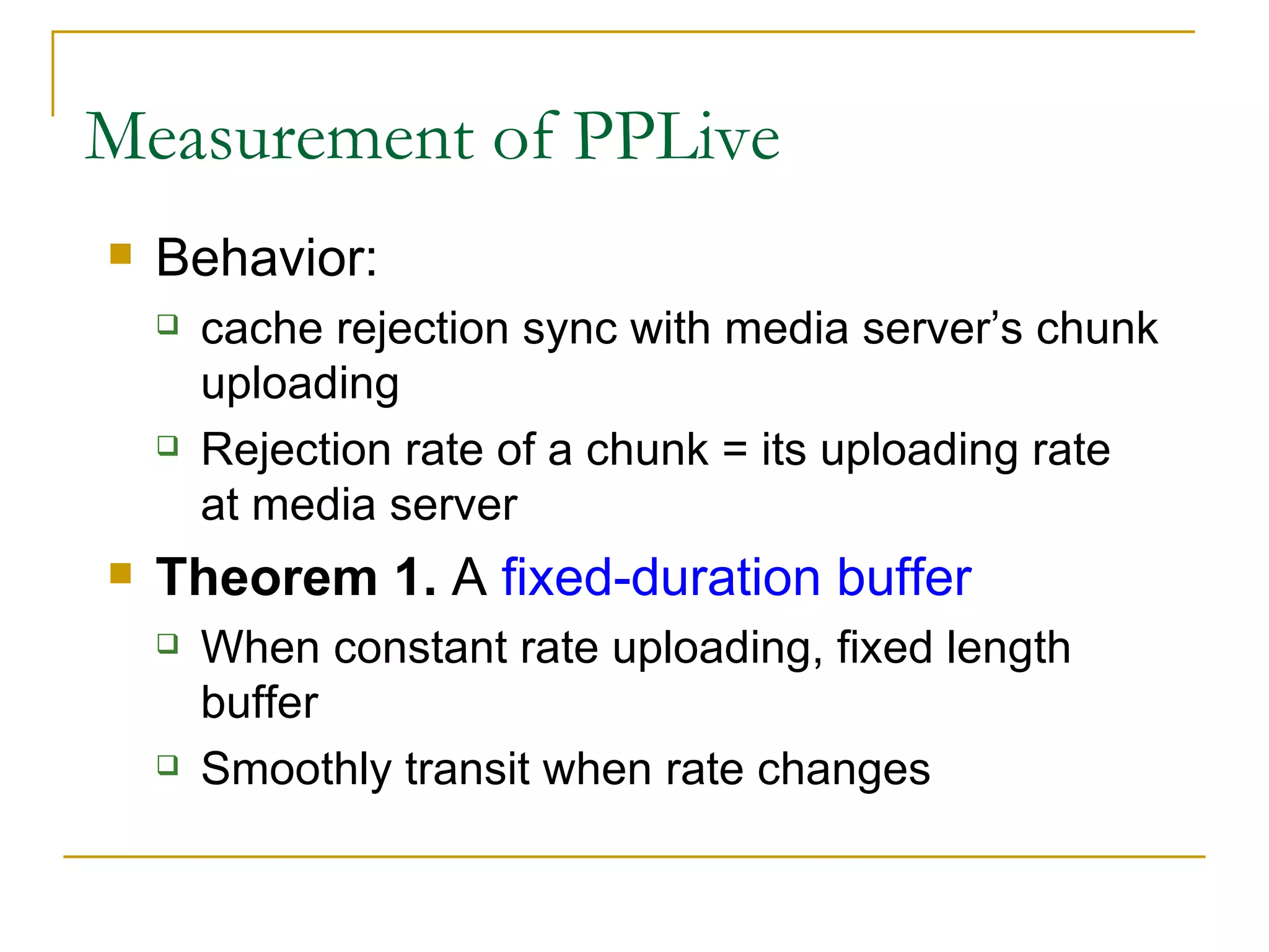 Measure And Model P2p Streaming System By Buffer Bitmap Ppt