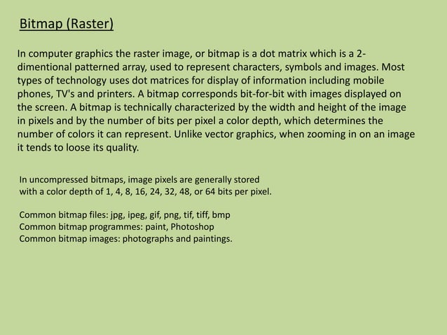 Bitmap and vector | PPT