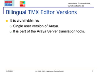 Bilingual TMX EditorTool (in German) | PDF