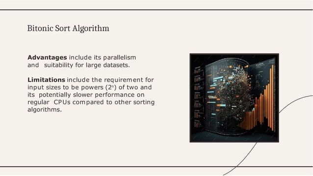 Demonstration/explanation of Bitonic Sort Algorithm | PPTX