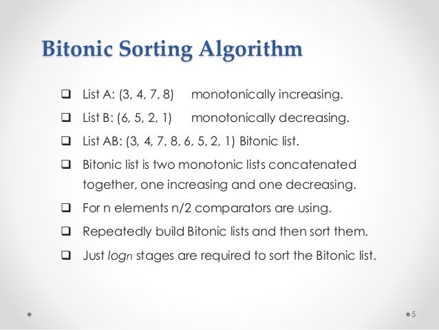 Bitonic Sort in Shared SIMD Array Processor Bitonic Sort in Shared SIMD Array Processor