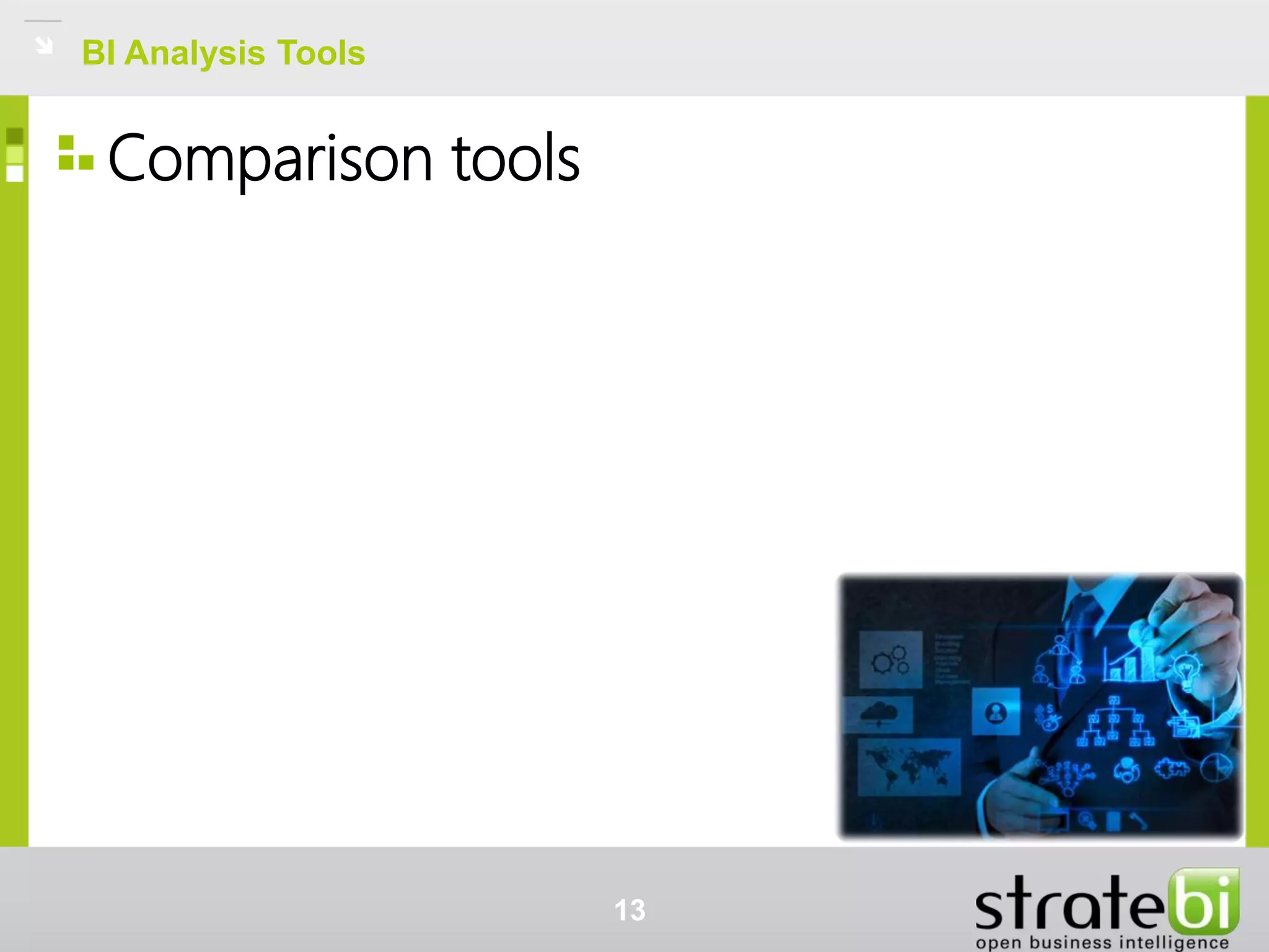 Business Intelligence tools comparison | PPTX