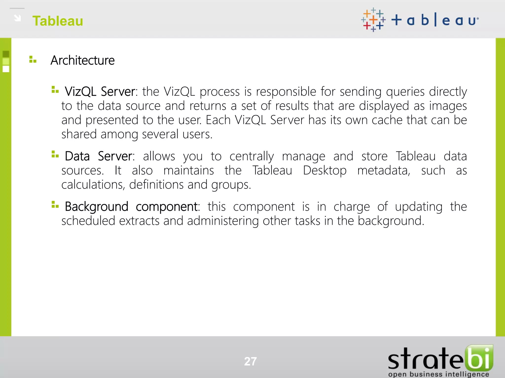 Business Intelligence tools comparison | PPTX