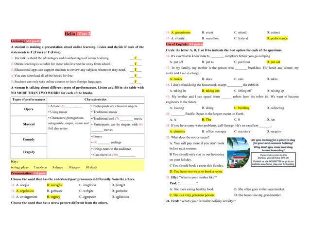 BÀI TẬP BỔ TRỢ 4 KỸ NĂNG TIẾNG ANH 11 BRIGHT (PRACTICE TEST + TERM 1 ...