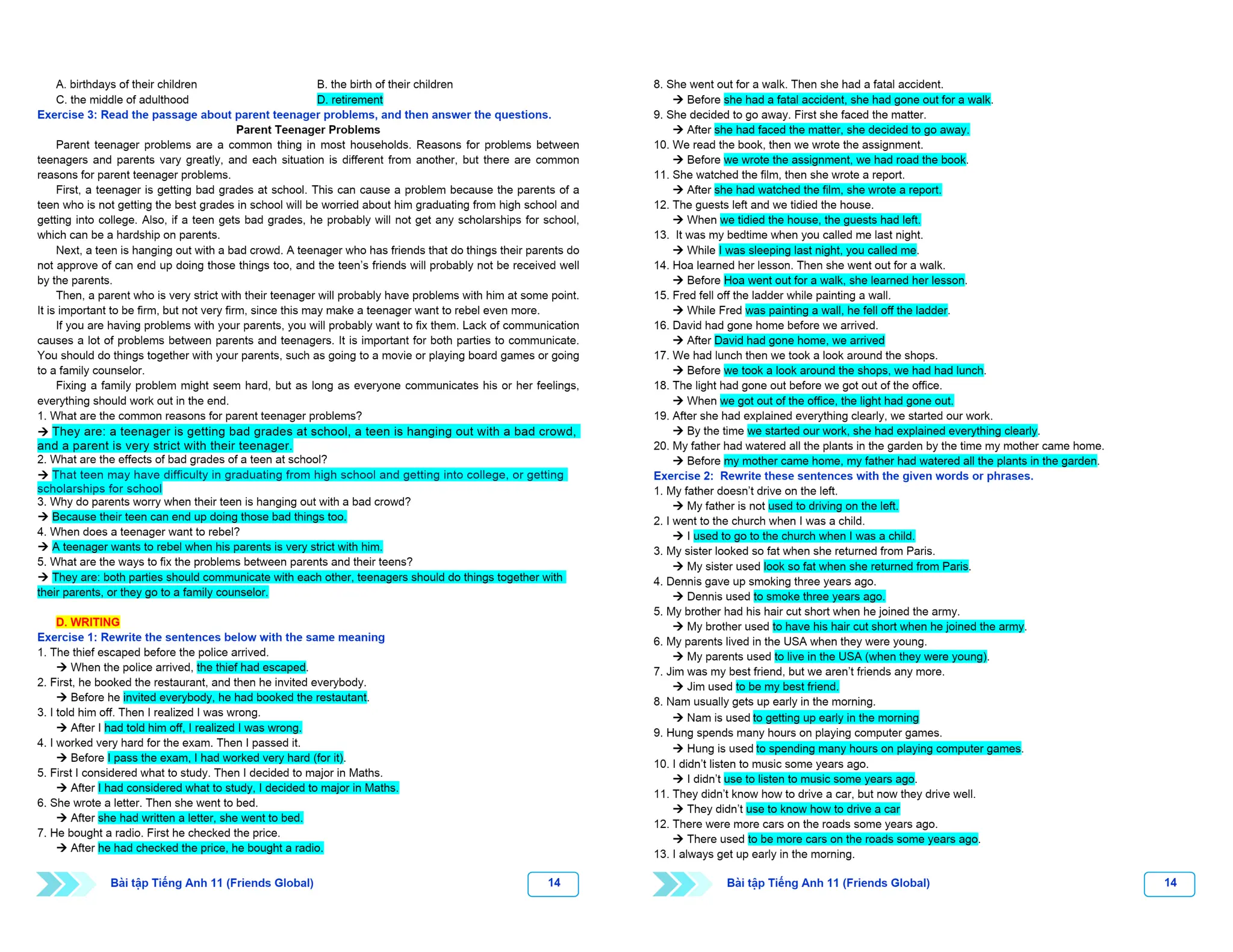 BÀI TẬP BỔ TRỢ 4 KĨ NĂNG TIẾNG ANH LỚP 11 (CẢ NĂM) - FRIENDS GLOBAL ...