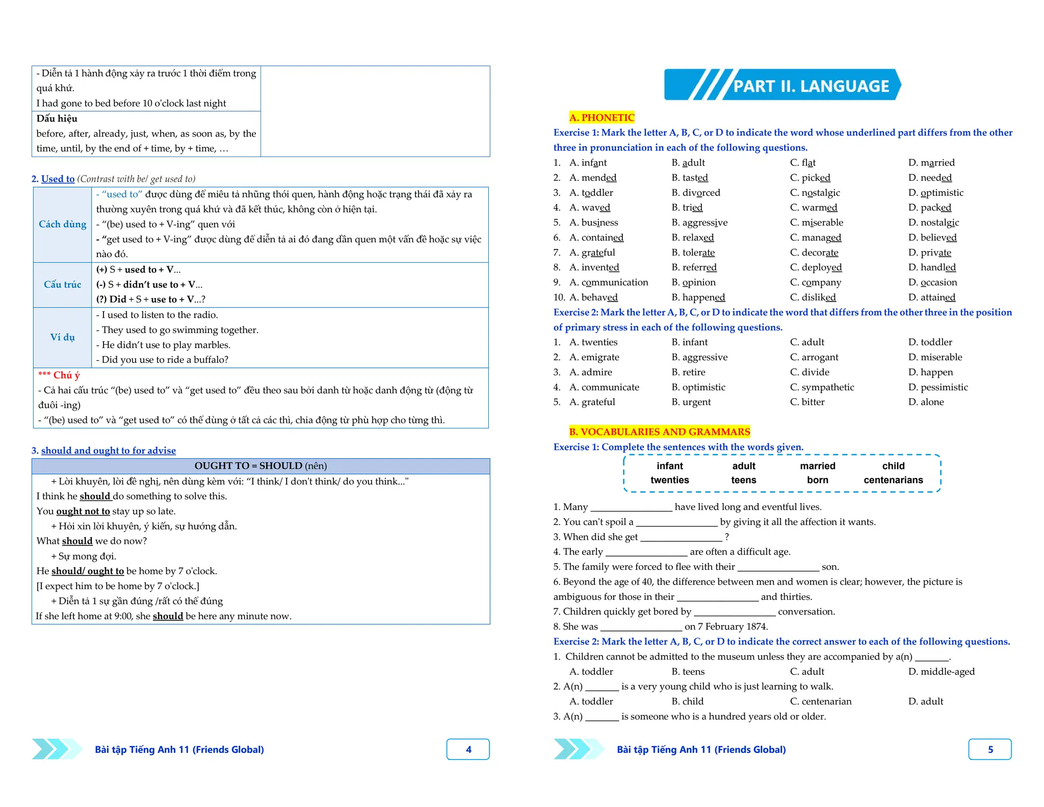 BÀI TẬP BỔ TRỢ 4 KĨ NĂNG TIẾNG ANH LỚP 11 (CẢ NĂM) - FRIENDS GLOBAL ...