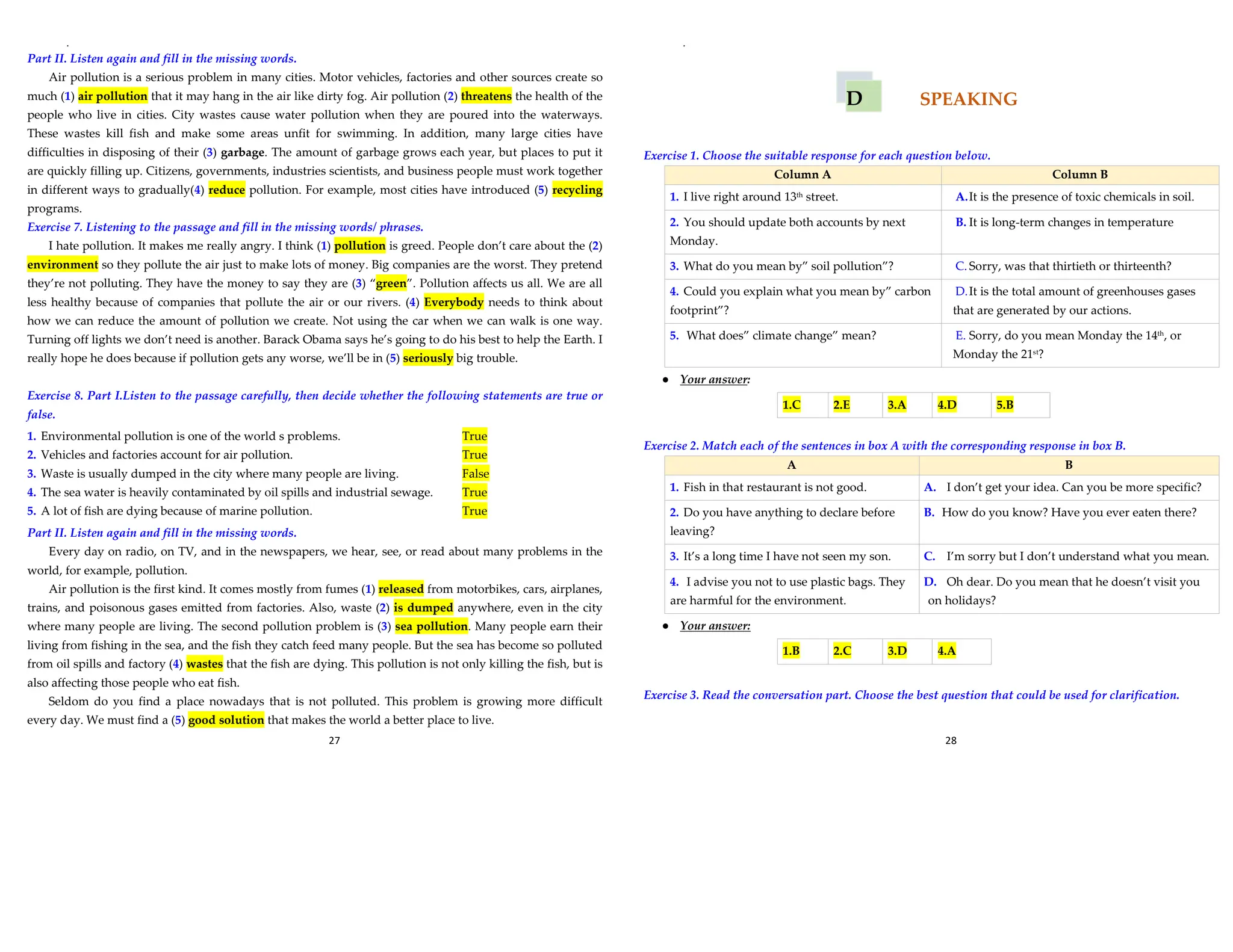 BÀI TẬP BỔ TRỢ 4 KĨ NĂNG TIẾNG ANH LỚP 8 - HK2 - GLOBAL SUCCESS - NĂM ...