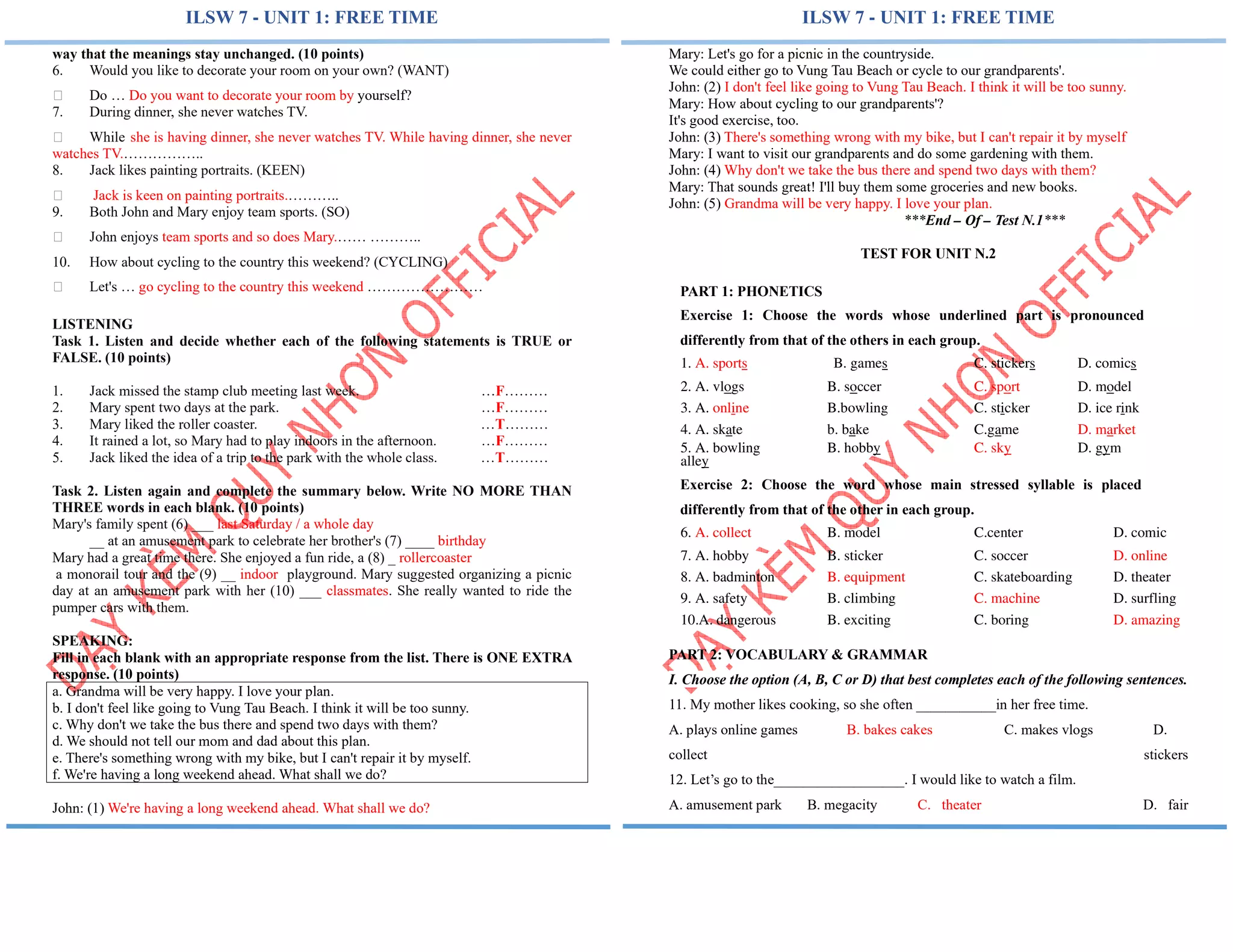 BÀI TẬP BỔ TRỢ CÓ FILE NGHE + LUYỆN CHUYÊN SÂU TIẾNG ANH I-LEARN SMART ...