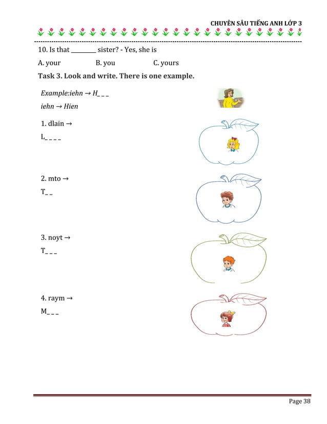 BÀI TẬP BỔ TRỢ CHUYÊN SÂU TIẾNG ANH 3 GLOBAL SUCCESS CÓ ĐÁP ÁN (CẢ NĂM ...