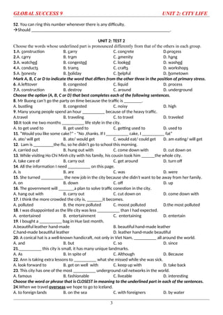 Bài Tập Bổ Trợ Global Success 9 UNIT 2 (PRACTICE TEST).doc