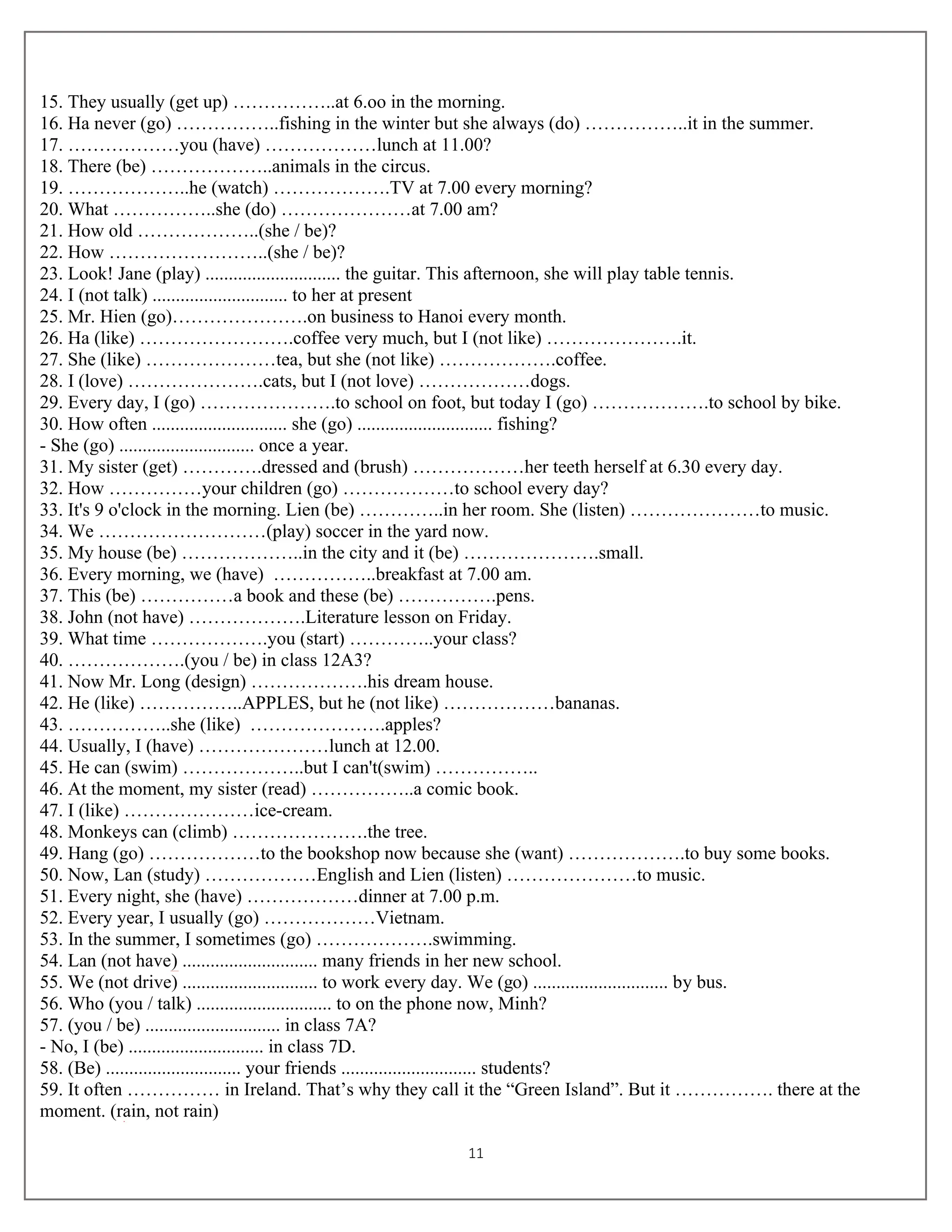 BÀI TẬP BỔ TRỢ TIẾNG ANH 11 THEO ĐƠN VỊ BÀI HỌC CÓ PRACTICE TEST ...