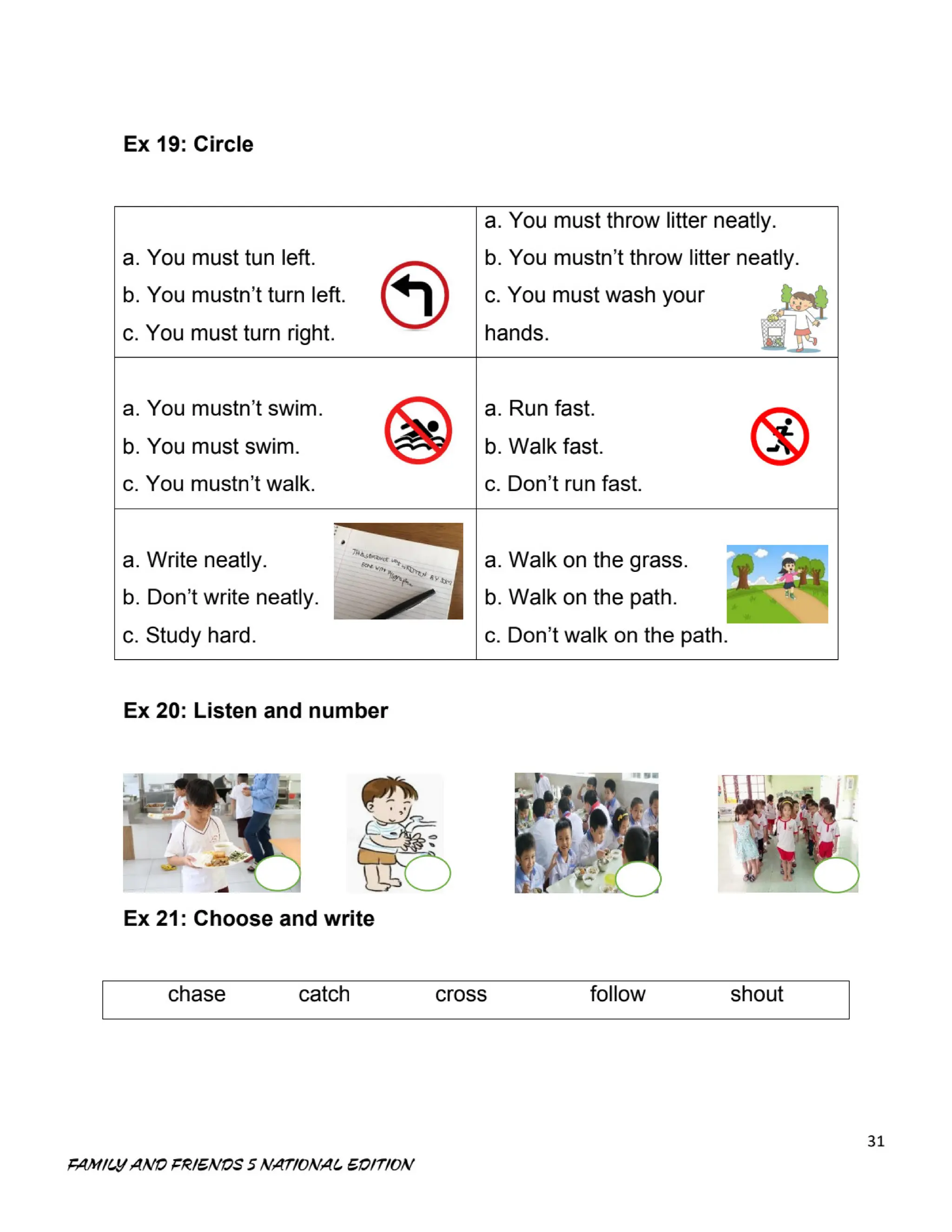 BÀI TẬP BỔ TRỢ ﻿TIẾNG ANH FAMILY AND FRIENDS 5 NATIONAL EDITION - HK2 (CÓ FILE NGHE VÀ VỞ LUYỆN ...