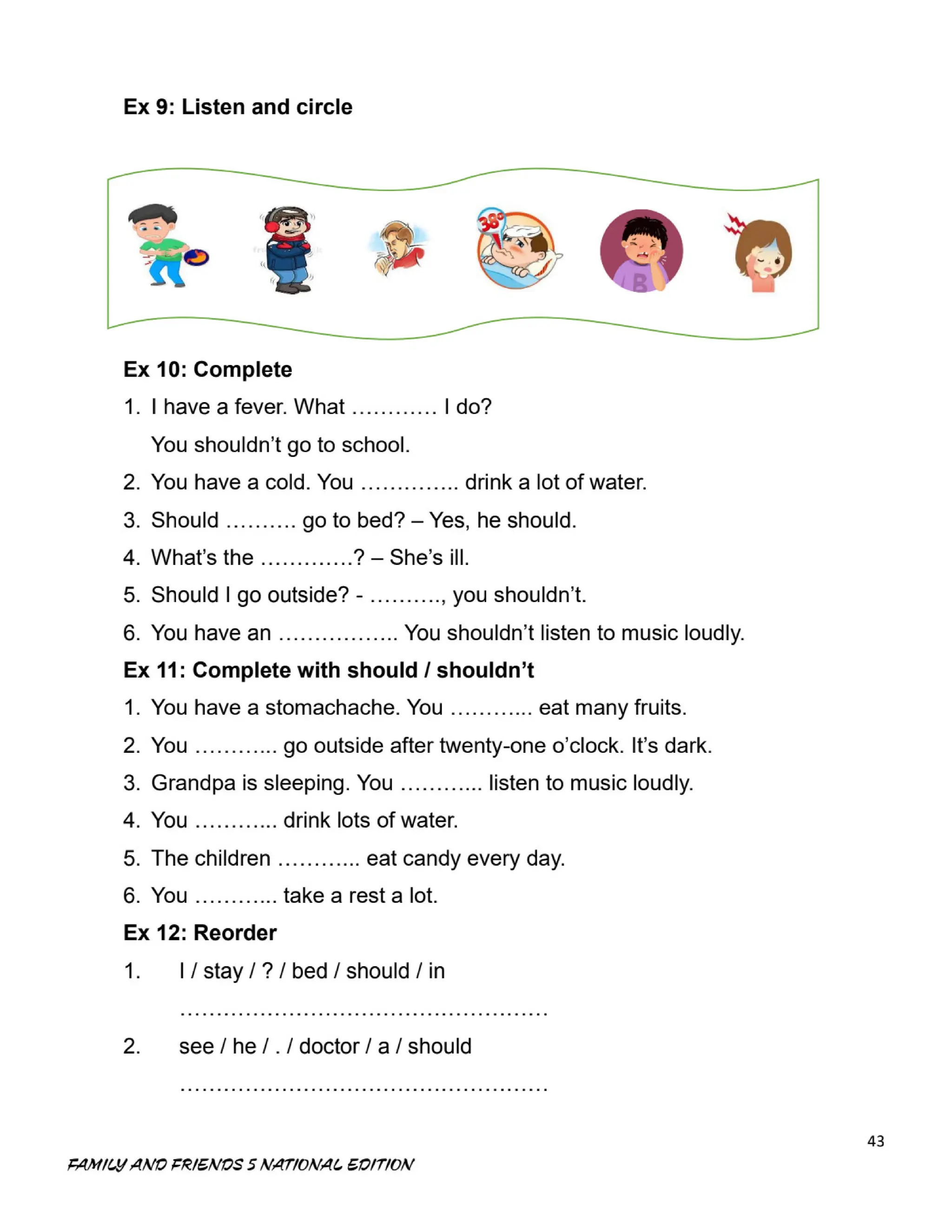 BÀI TẬP BỔ TRỢ ﻿TIẾNG ANH FAMILY AND FRIENDS 5 NATIONAL EDITION - HK2 (CÓ FILE NGHE VÀ VỞ LUYỆN ...