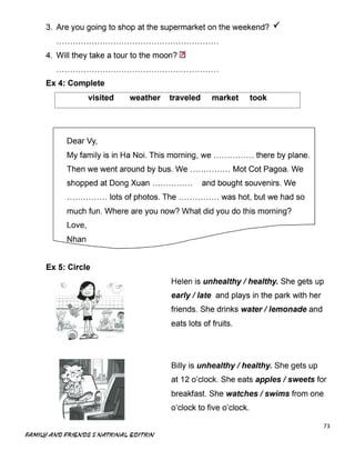 BÀI TẬP BỔ TRỢ ﻿TIẾNG ANH FAMILY AND FRIENDS 5 NATIONAL EDITION - HK2 (CÓ FILE NGHE VÀ VỞ LUYỆN ...