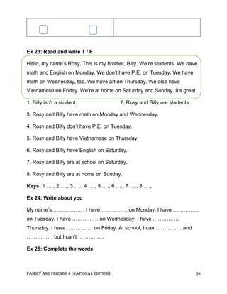 BÀI TẬP BỔ TRỢ ﻿TIẾNG ANH FAMILY AND FRIENDS NATIONAL EDITION - LỚP 4 ...