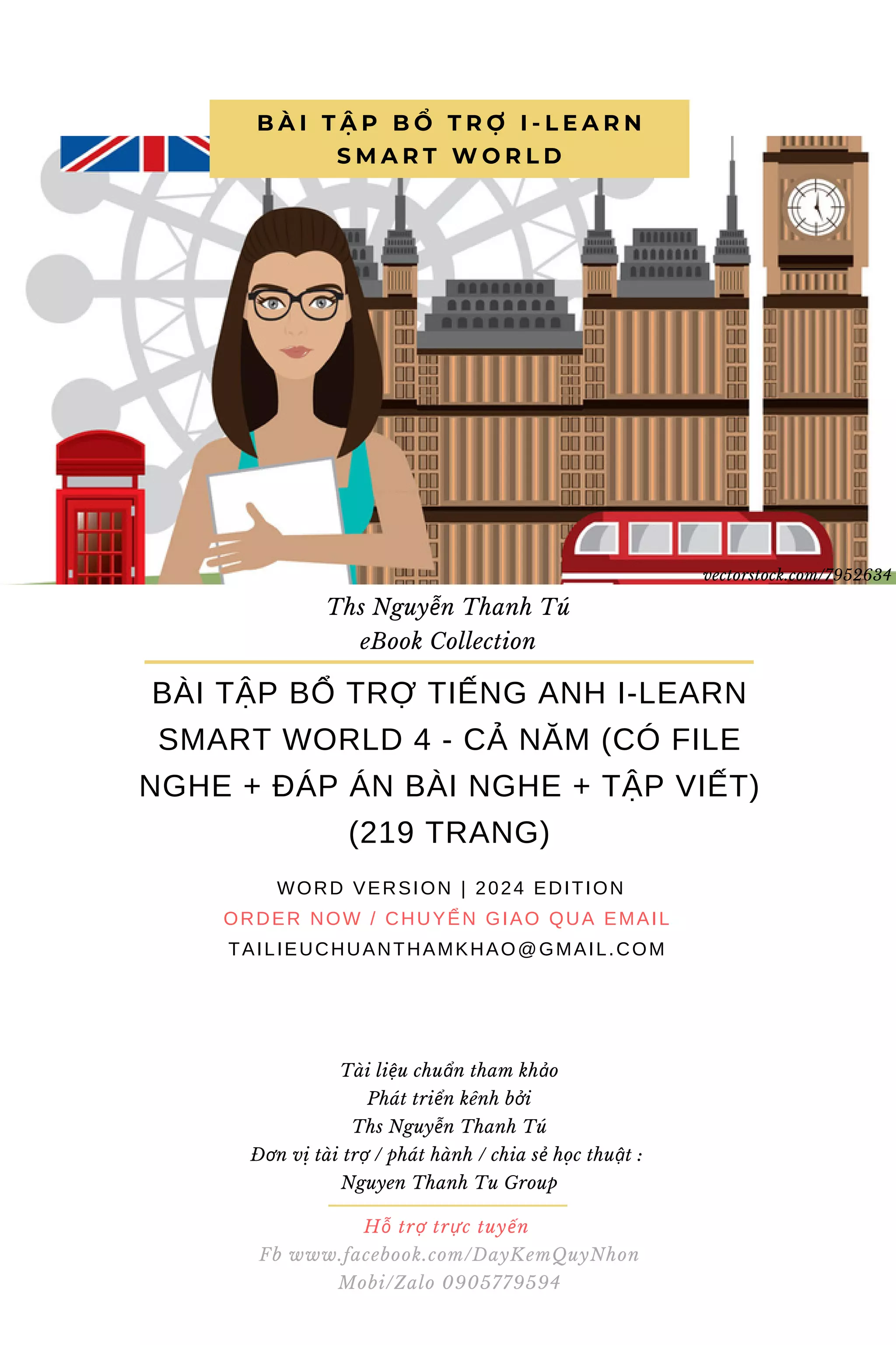 BÀI TẬP BỔ TRỢ ﻿TIẾNG ANH I-LEARN SMART WORLD 4 - CẢ NĂM (CÓ FILE NGHE + ĐÁP ÁN BÀI NGHE + TẬP ...