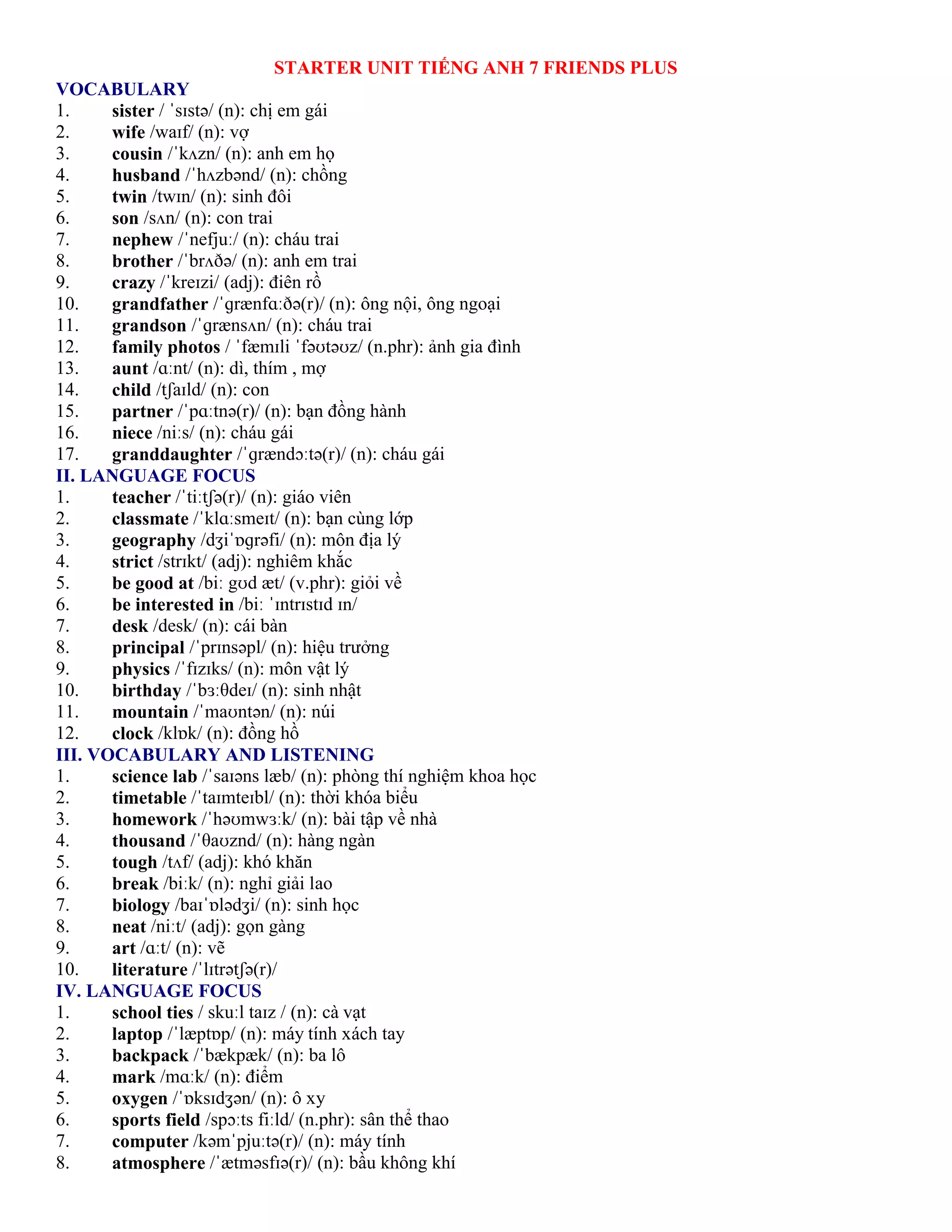 BÀI TẬP BỔ TRỢ TIẾNG ANH LỚP 7 - CẢ NĂM - FRIENDS PLUS - NĂM HỌC 2022-2023 (BẢN HS-GV) - 245 ...