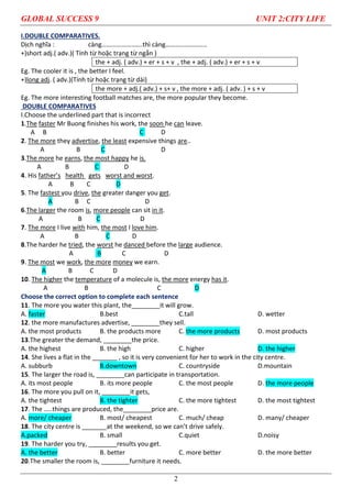 BÀI TẬP BỔ TRỢ TIẾNG ANH LỚP 9 CẢ NĂM - GLOBAL SUCCESS - NĂM HỌC 2024 ...