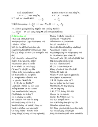 Bài tập chương halogen | DOCX