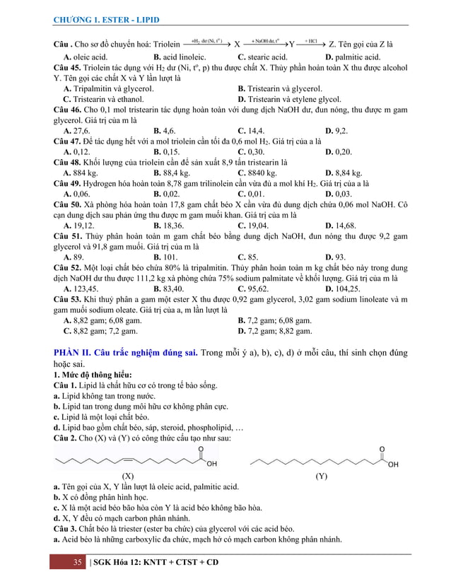 BÀI TẬP DẠY THÊM HÓA HỌC LỚP 12 - CẢ NĂM - THEO FORM THI MỚI BGD 2025 (DÙNG CHUNG 3 BỘ SÁCH KẾT ...