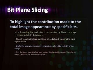 Bit plane slicing | PPTX