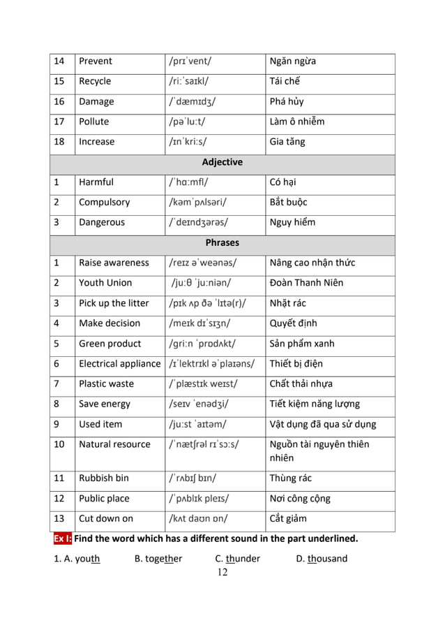 BÀI TẬP LUYỆN TỪ VỰNG CHUYÊN SÂU THEO UNIT - TIẾNG ANH 10 GLOBAL SUCCESS - CẢ NĂM (CÓ ĐÁP ÁN).pdf